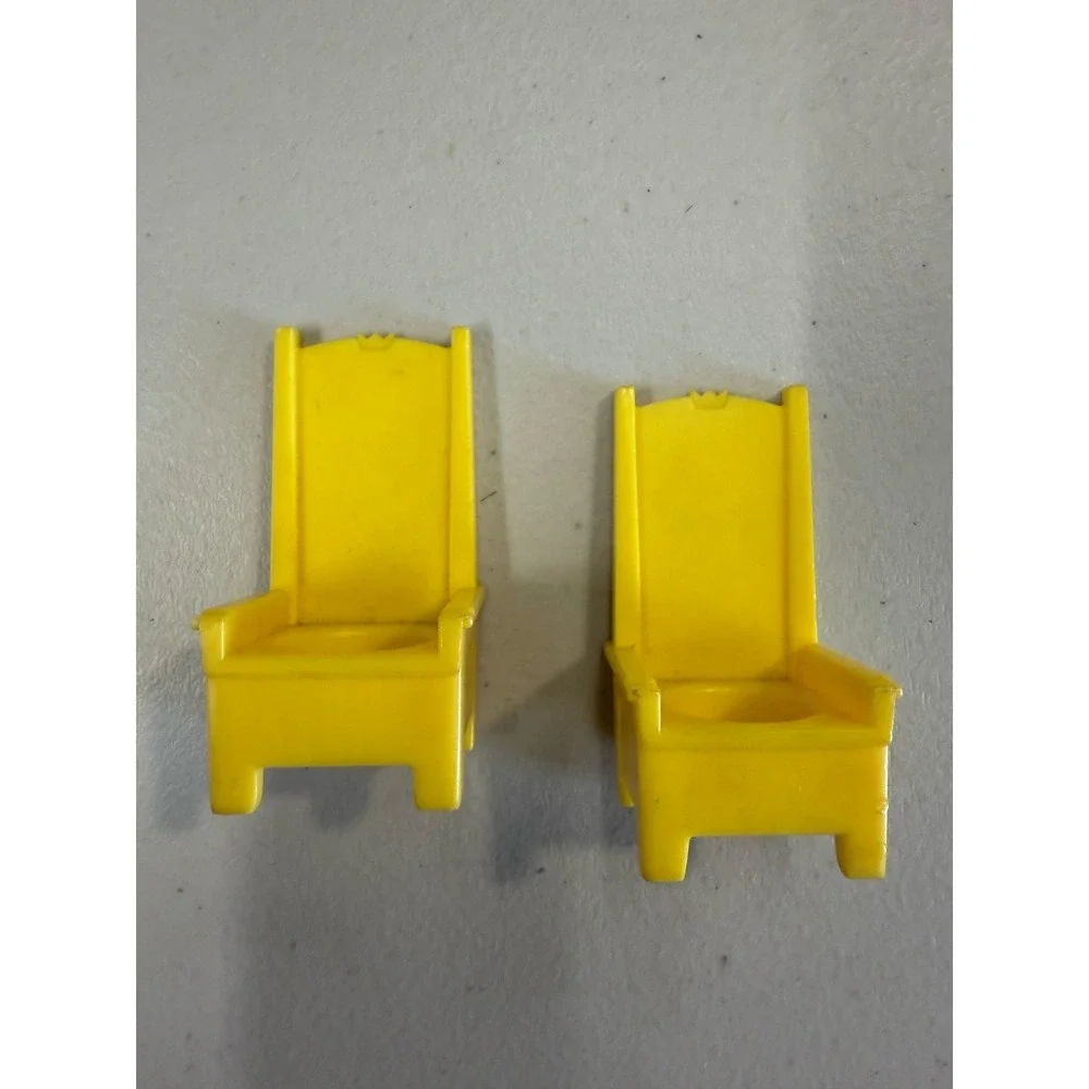 Fisher-Price | Toys | Vintage Fisher Price Little People Yellow Throne ...